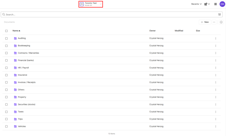 What is the "Boxes shared with me" tile | DeepCloud Support