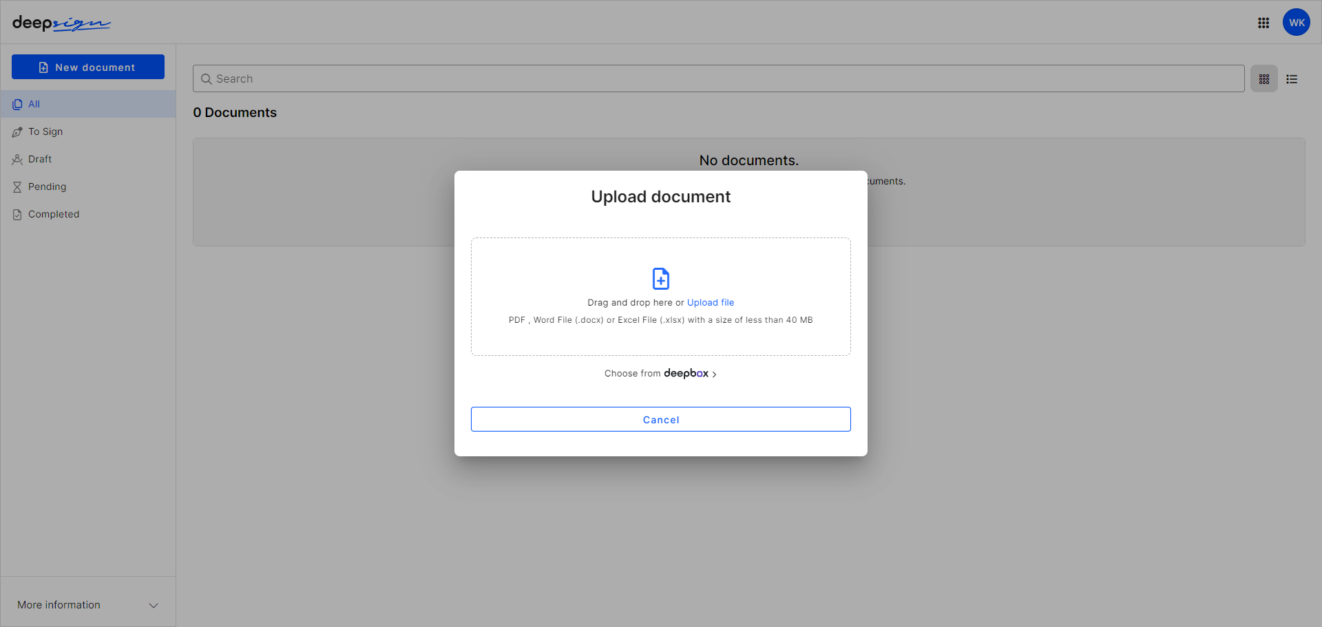 DeepSign AES - Advanced Signing | DeepCloud Support