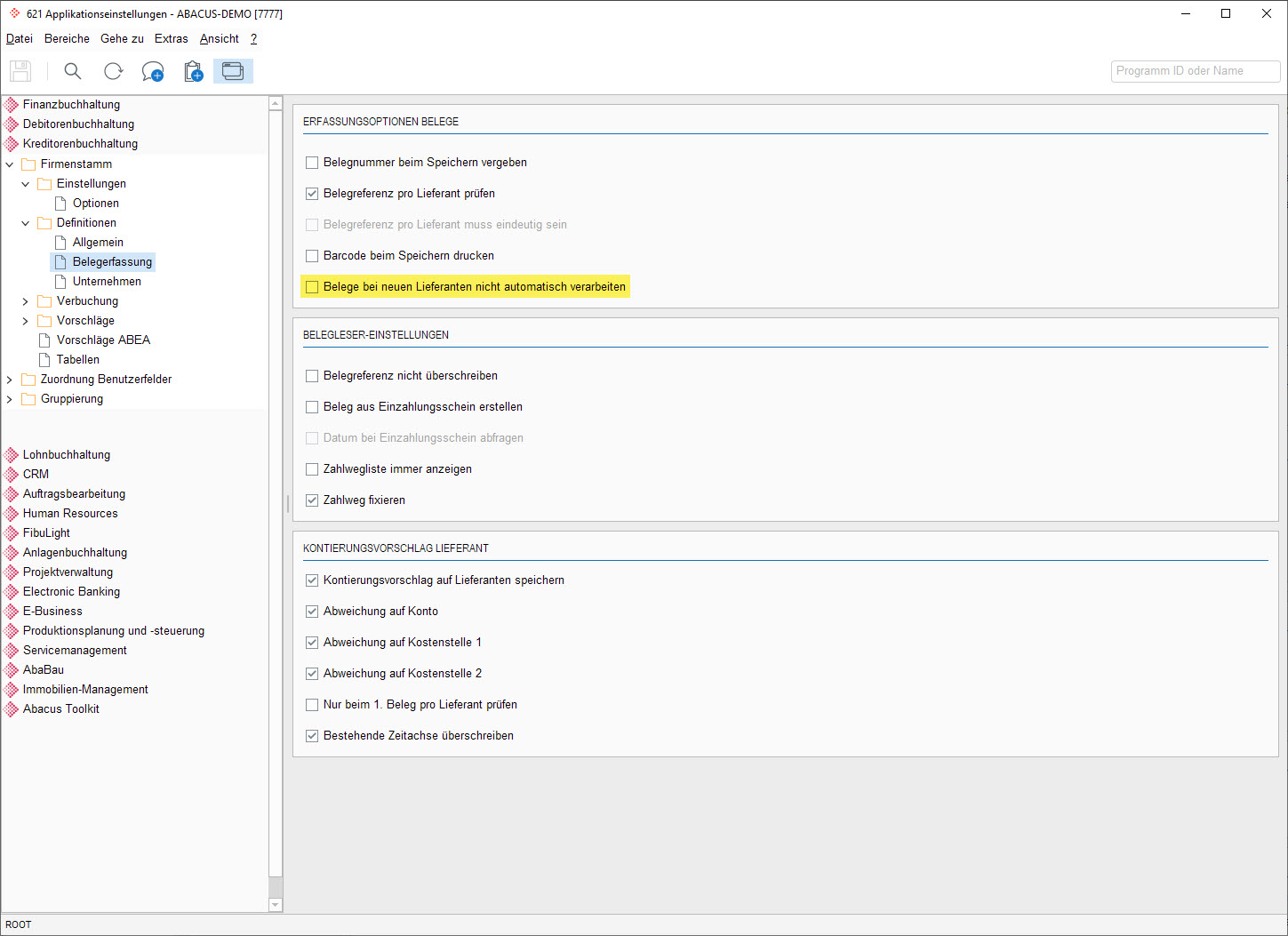Blocca l'elaborazione automatica dei documenti dei nuovi fornitori in "Impostazioni dell ...