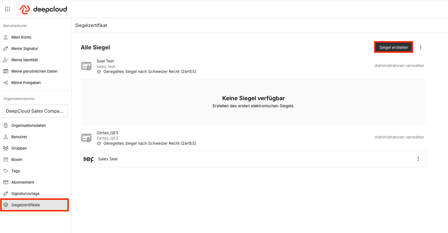 Siegel Setup | DeepCloud Support