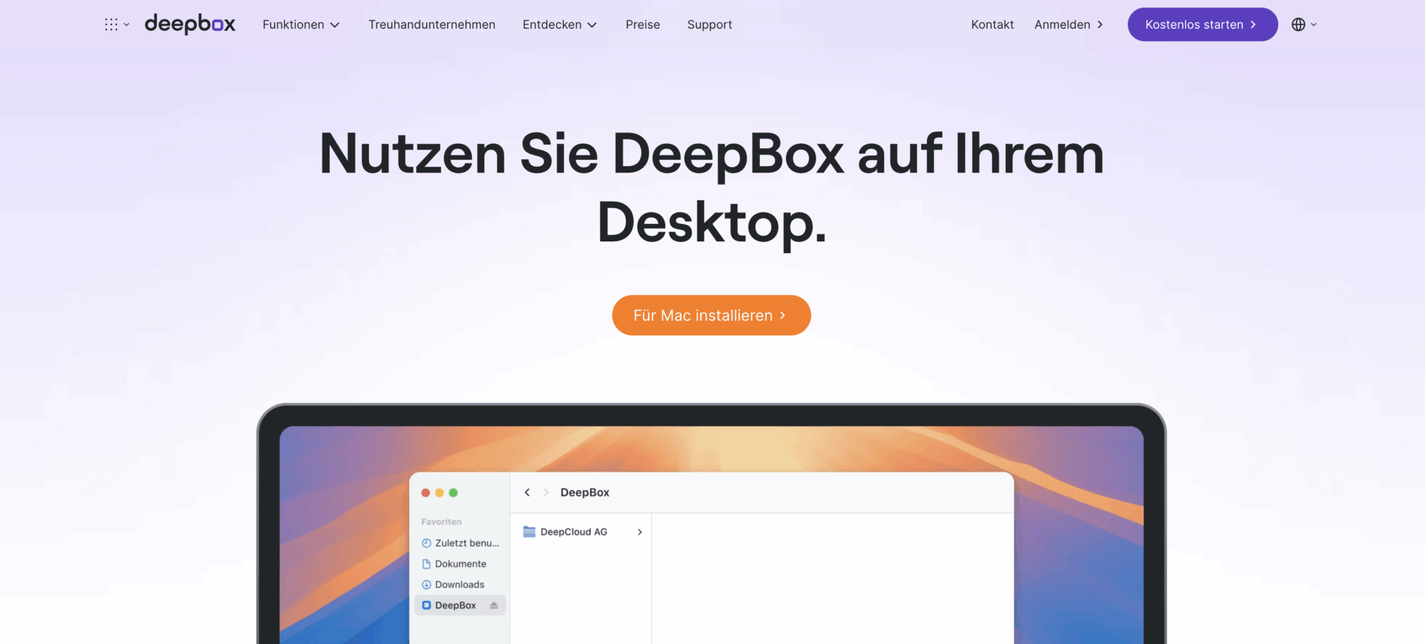 DeepBox Desktop-App - Support